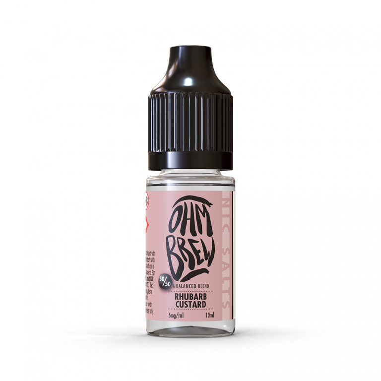 Balanced Blends - Rhubarb Custard Nic Salt - Ohm Brew E-Liquids